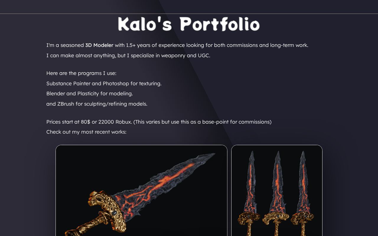 Kalo's Portfolio